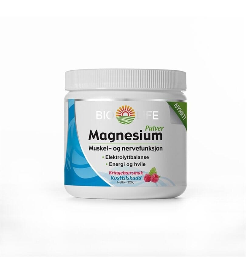BIO LIFE MAGNESIUM PULVER 225 GR - Goodlife Norge AS
