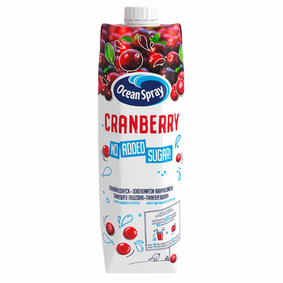 Ocean Spray Tranebær juice 1l - Goodlife Norge AS