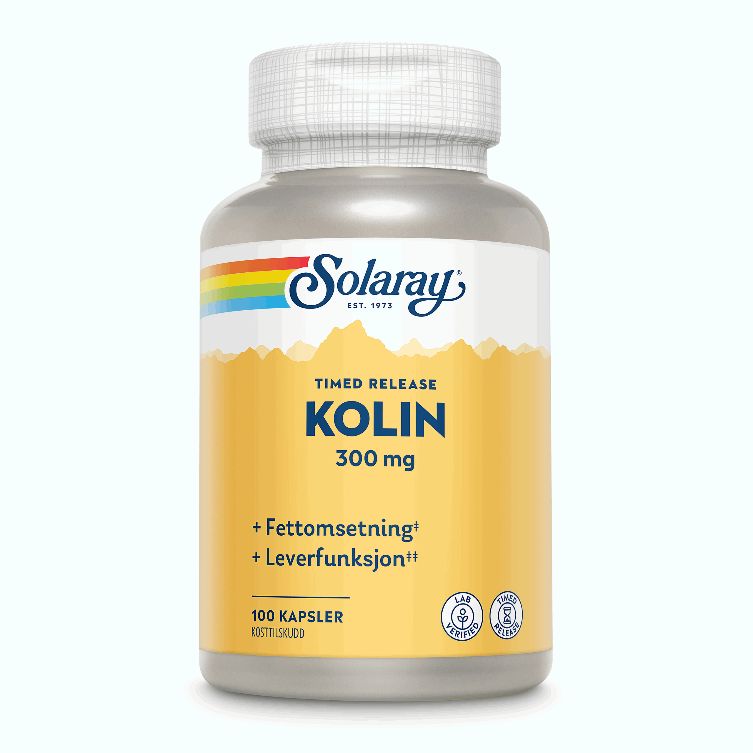 Solarey Kolin 300mg 100 kapsler - Goodlife Norge AS