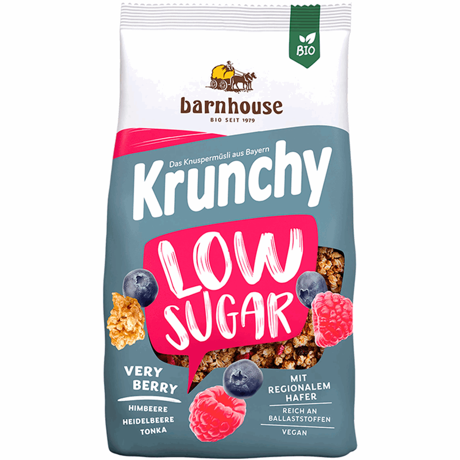 Barnhouse Müsli med bær lavt sukkerinnhold 375 g - Goodlife Norge AS