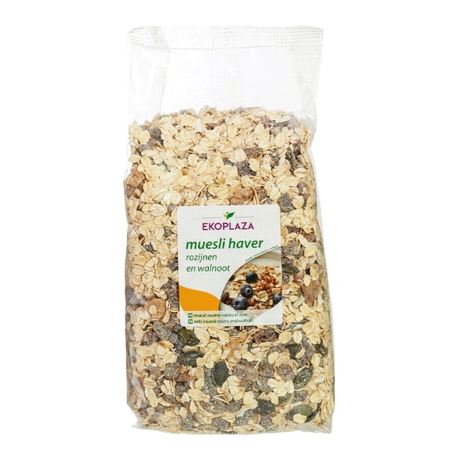 Ekoplaza Havremüsli med Rosiner og Valnøtt Øko 750gr - Goodlife Norge AS