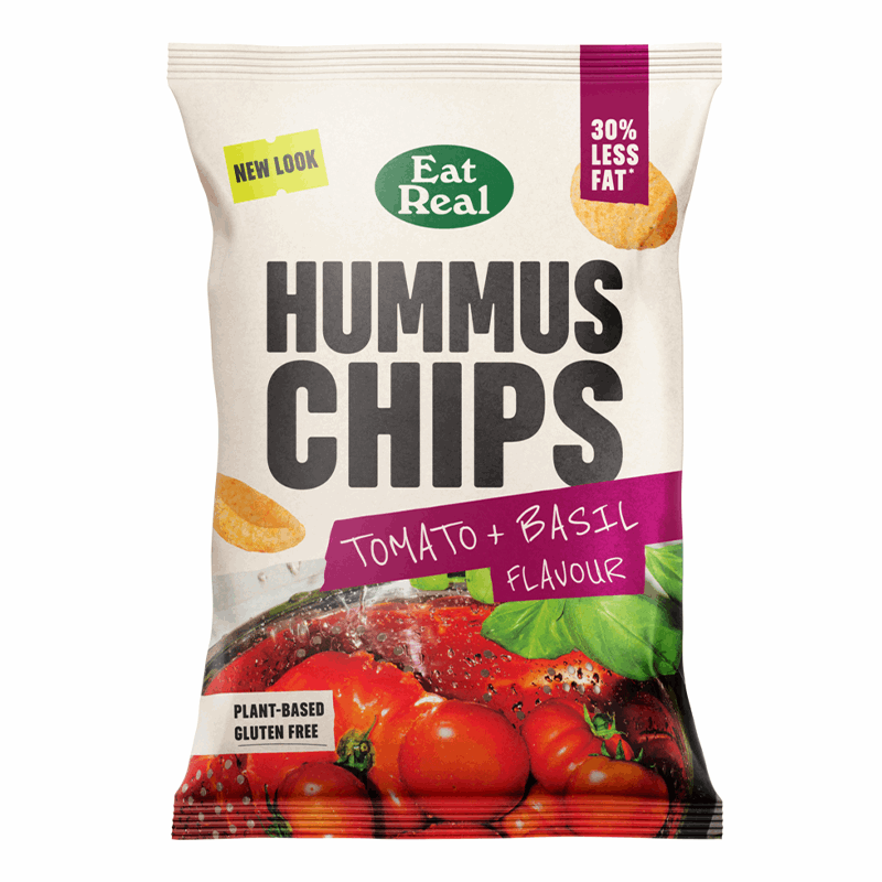 Cofresh hummus tomato & basil chips 135 gr - Goodlife Norge AS