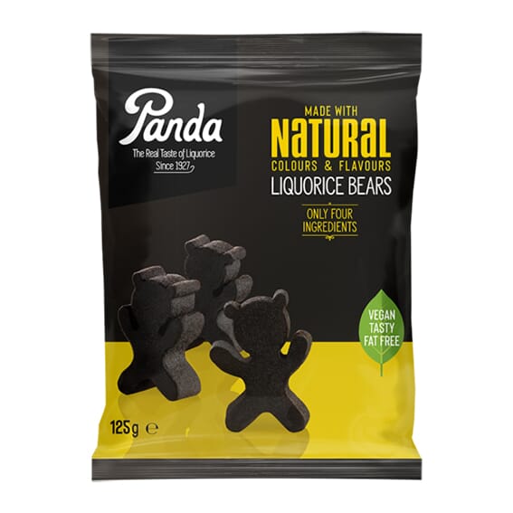 Panda soft liquorice bears 125 gr - Goodlife Norge AS