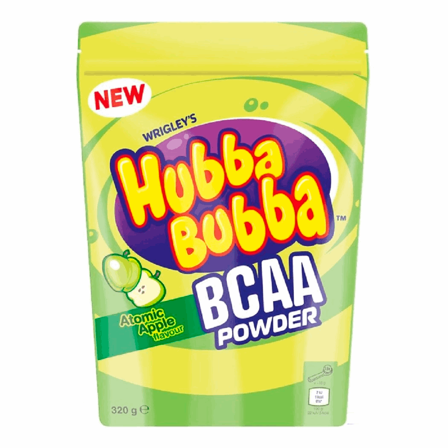 Hubba Bubba BCAA Powder Atomic Apple 320 gr - Goodlife Norge AS